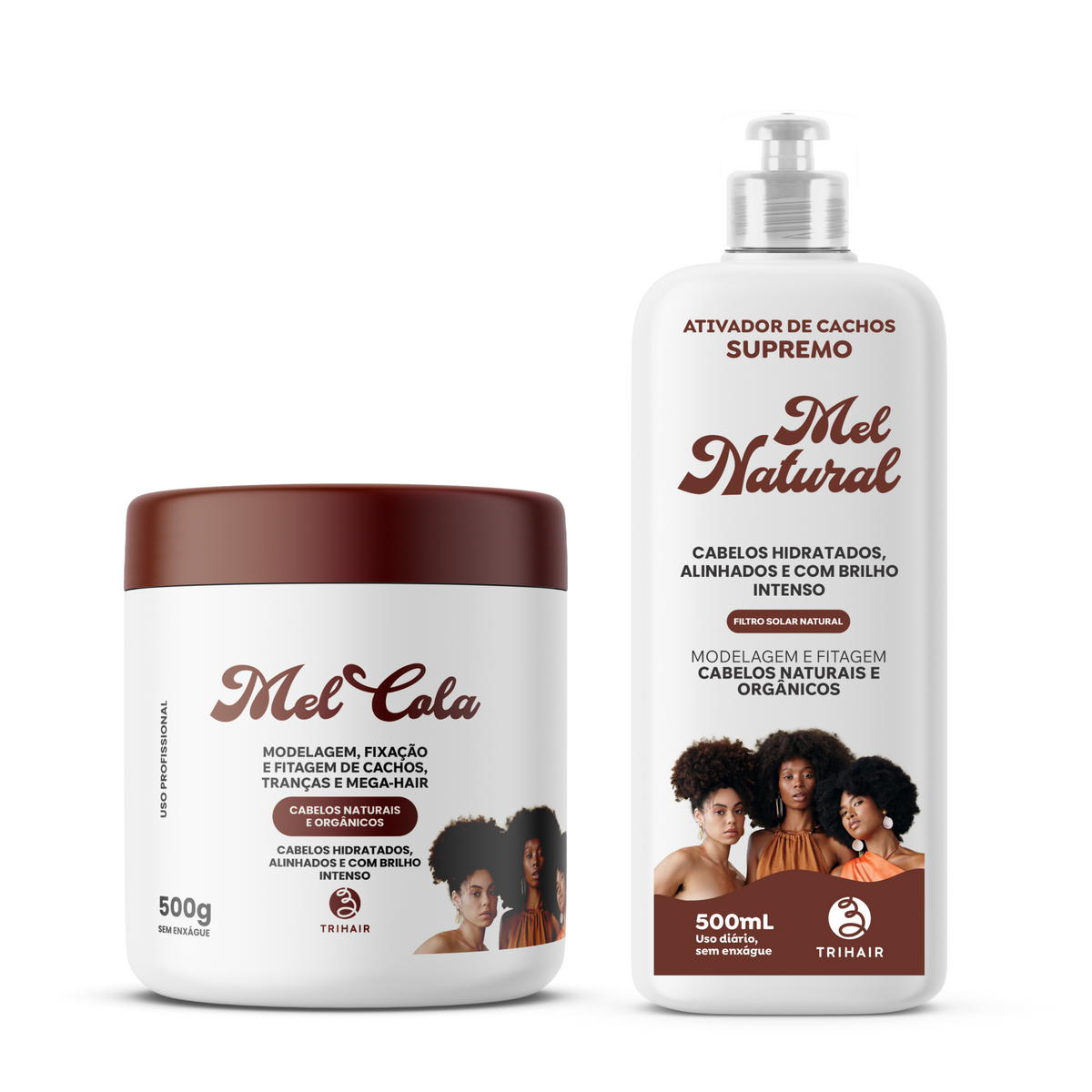 Mel Cola Trihair - 500g + Ativador Mel Natural – Trihair Cosméticos