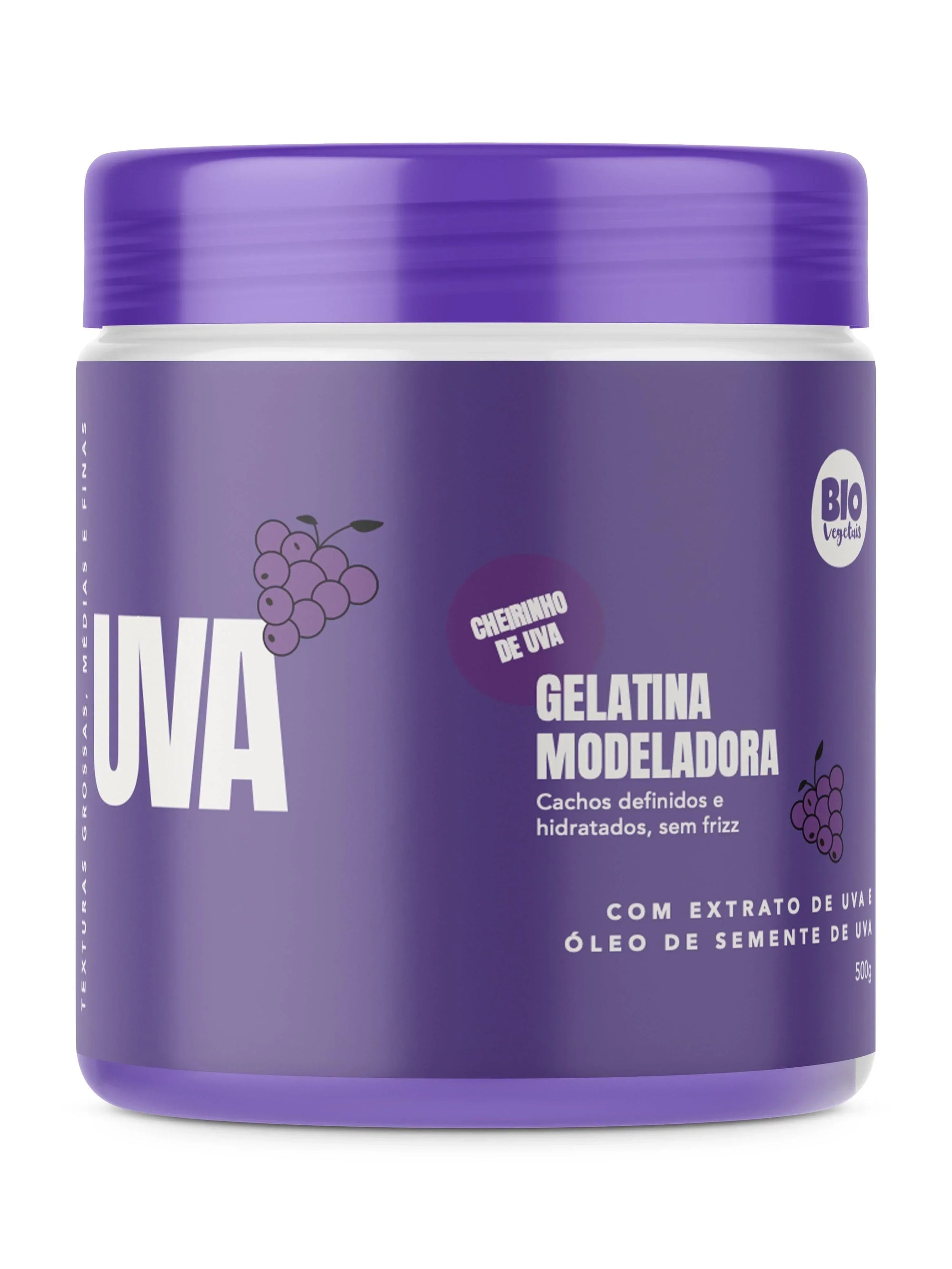 Gelatina Biovegetais Uva - 500g – Trihair Cosméticos