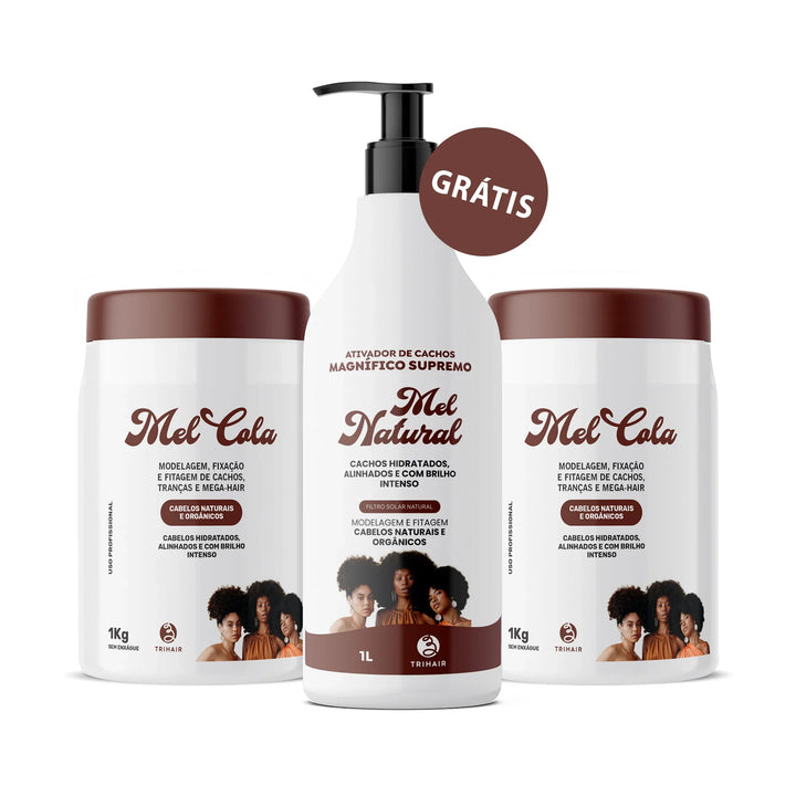 Mel Cola Trihair | Gel Modelador para Cachos 250g 500g 1kg | Trihair ...